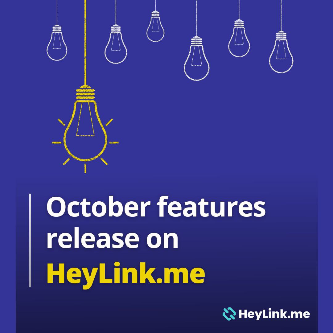 October features release on HeyLink.me!